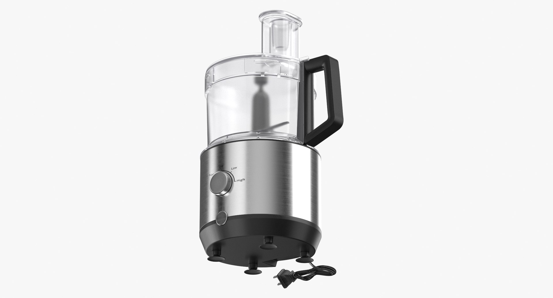 3D model Food Processor Device and Blank Box and Generic Label ...