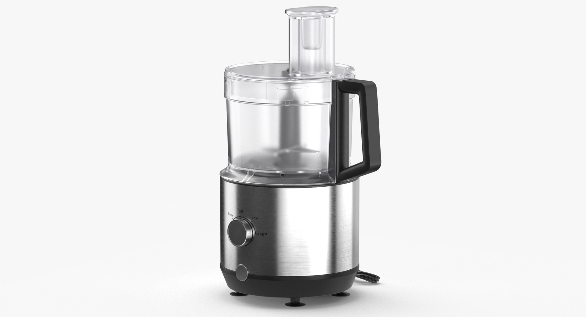 3D model Food Processor Device and Blank Box and Generic Label ...