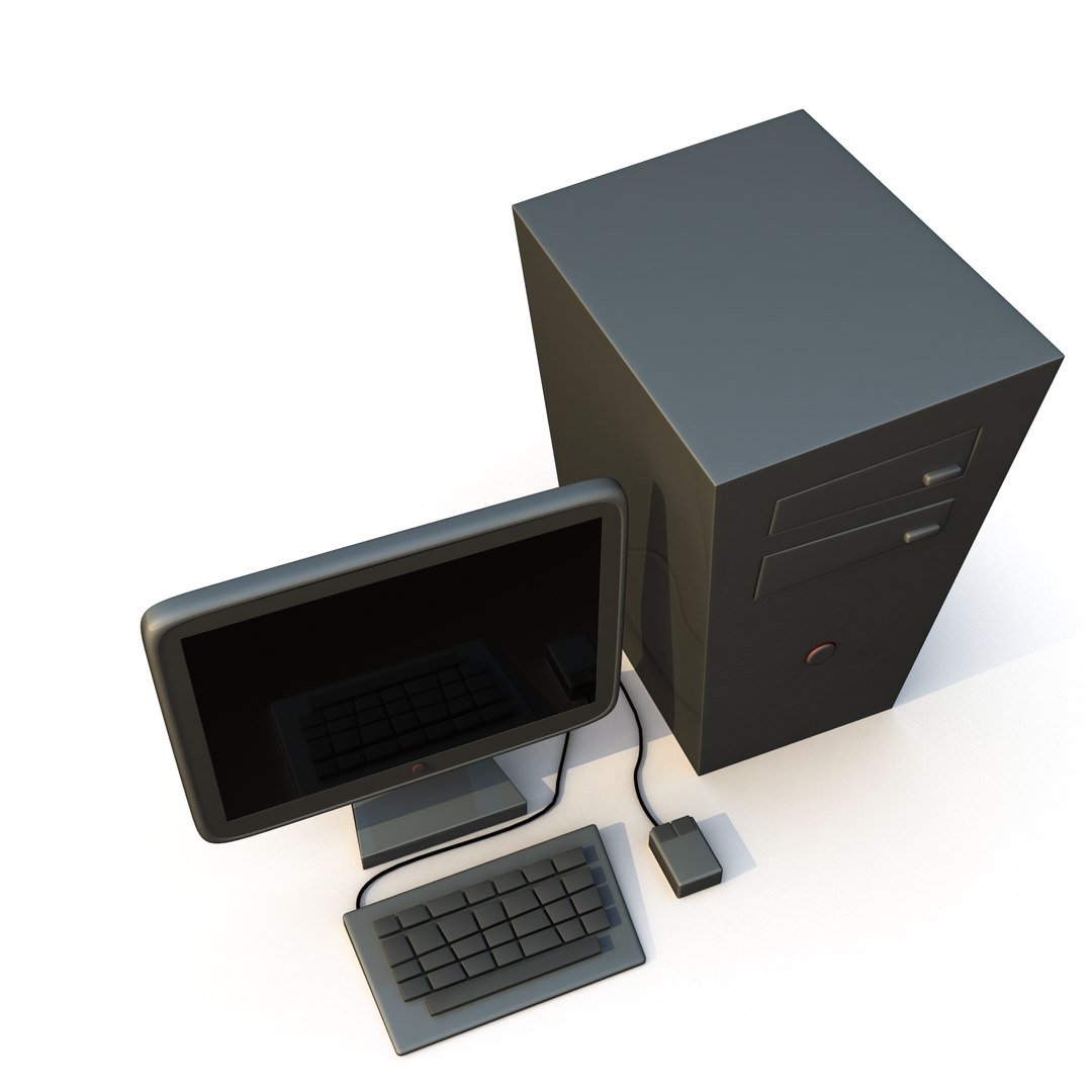 3d Model Stylized Cartoon Desktop Pc