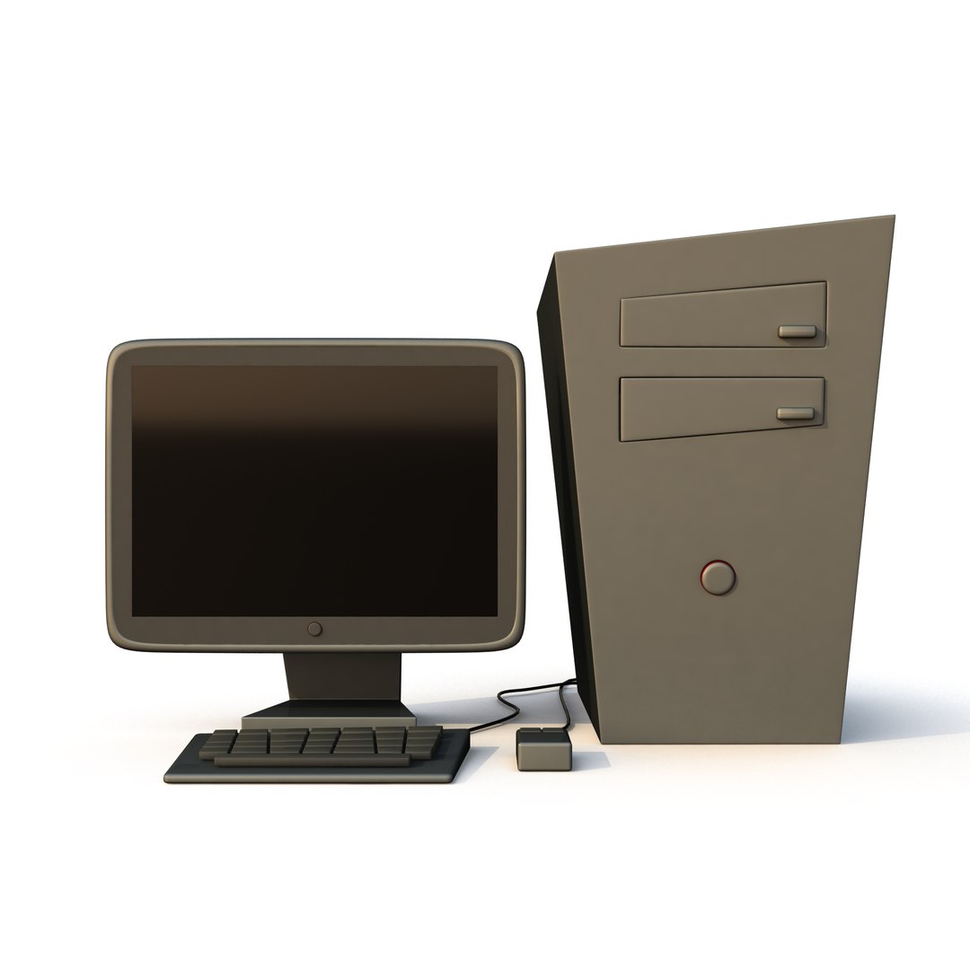3d Model Stylized Cartoon Desktop Pc
