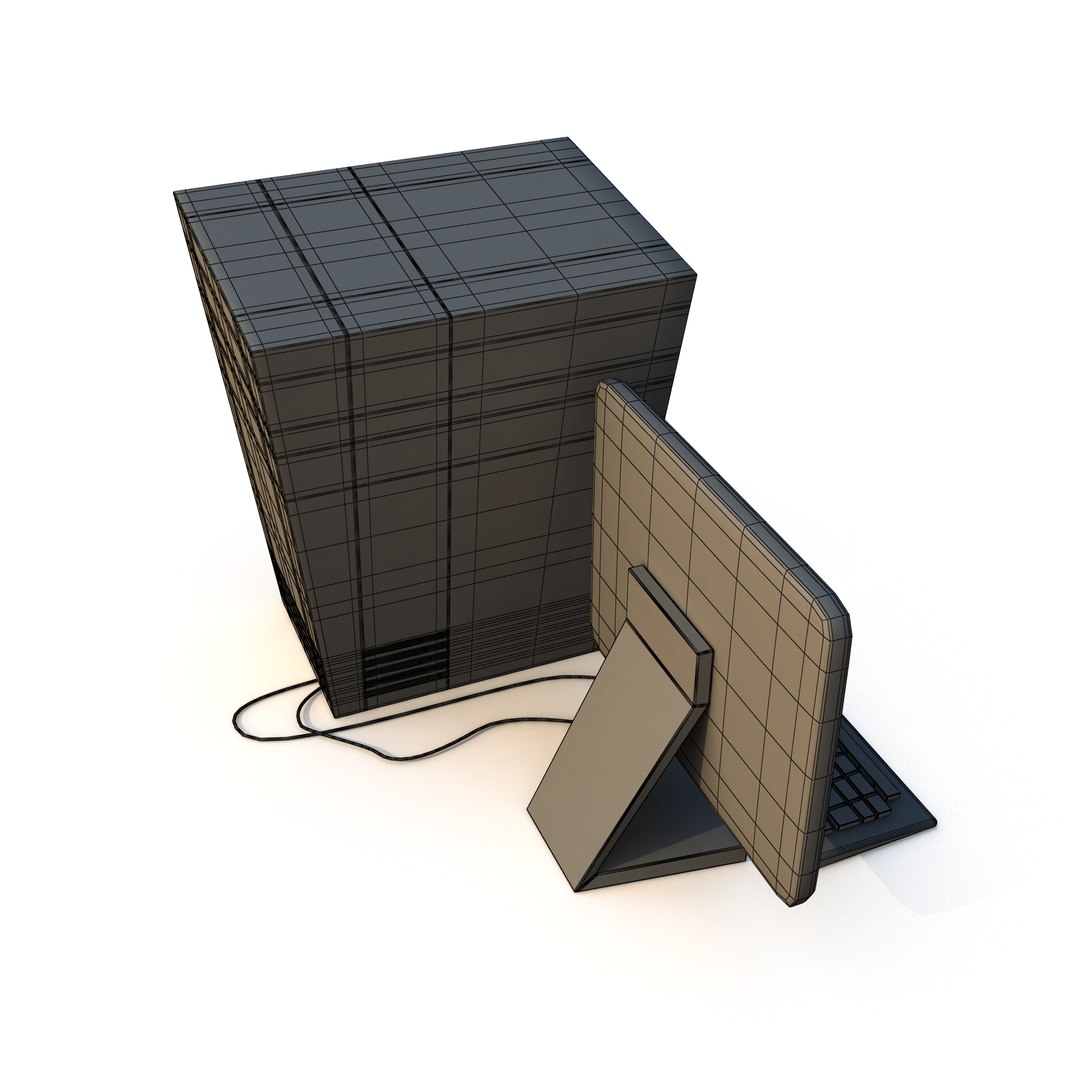 3d Model Stylized Cartoon Desktop Pc