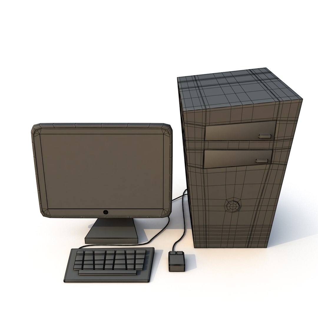 3d Model Stylized Cartoon Desktop Pc