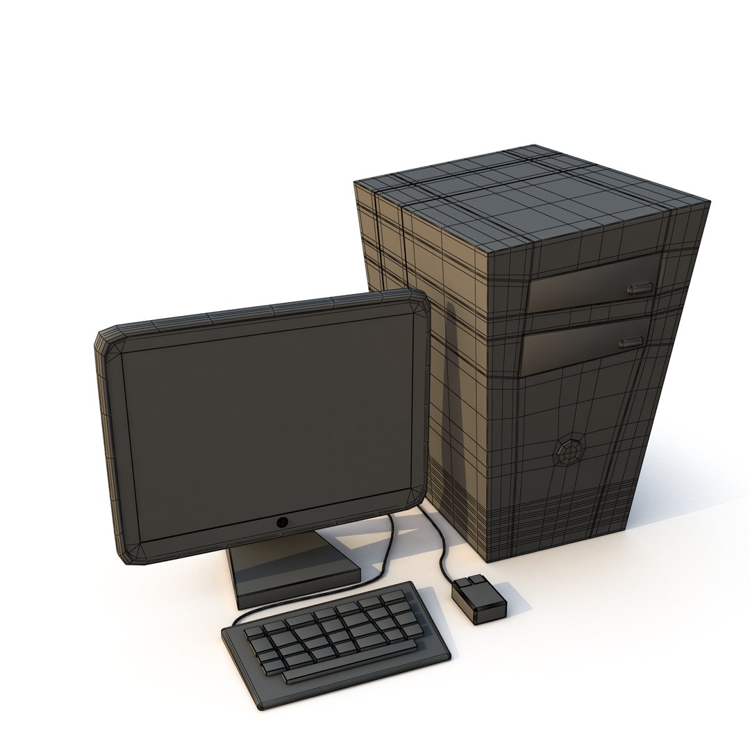 3d Model Stylized Cartoon Desktop Pc