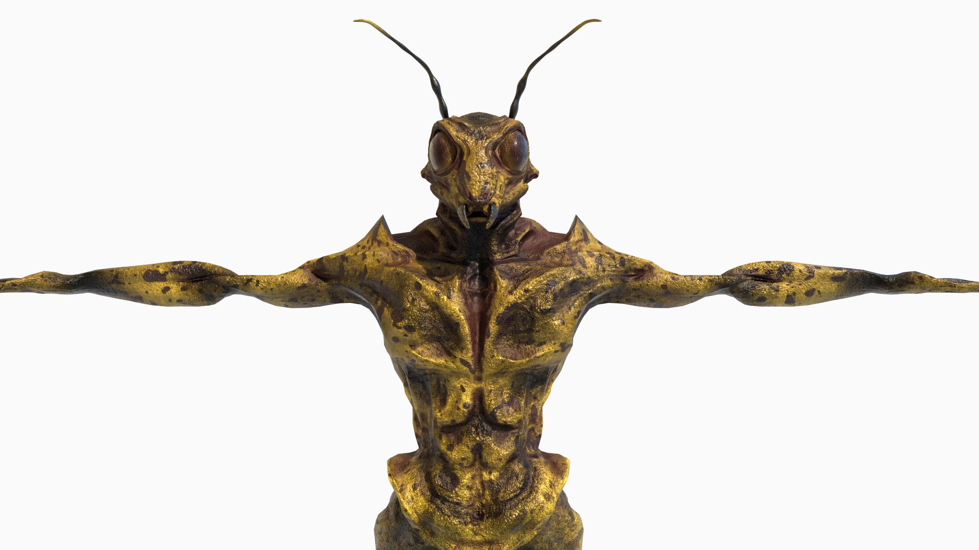 3D Wasp Man Monster - TurboSquid 1938393