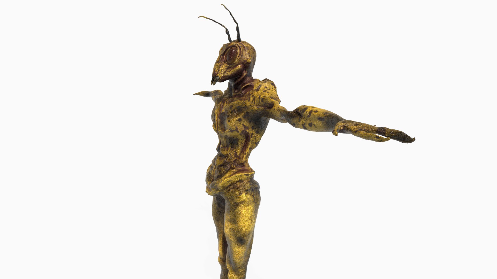 3D Wasp Man Monster - TurboSquid 1938393