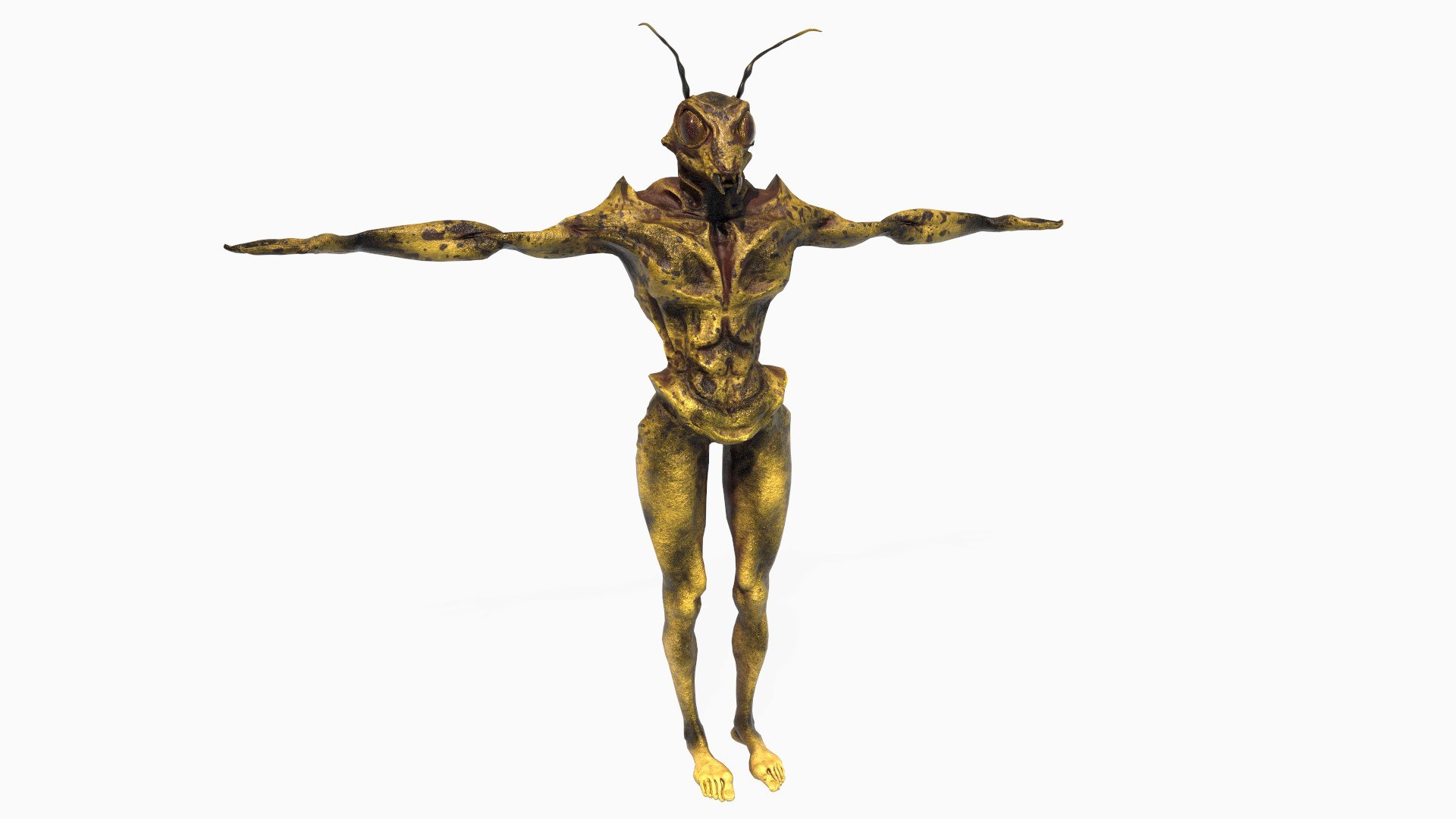 3D Wasp Man Monster - TurboSquid 1938393