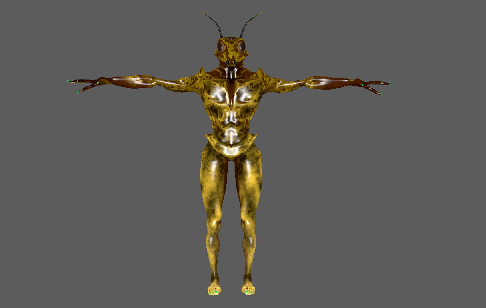 3D Wasp Man Monster - TurboSquid 1938393