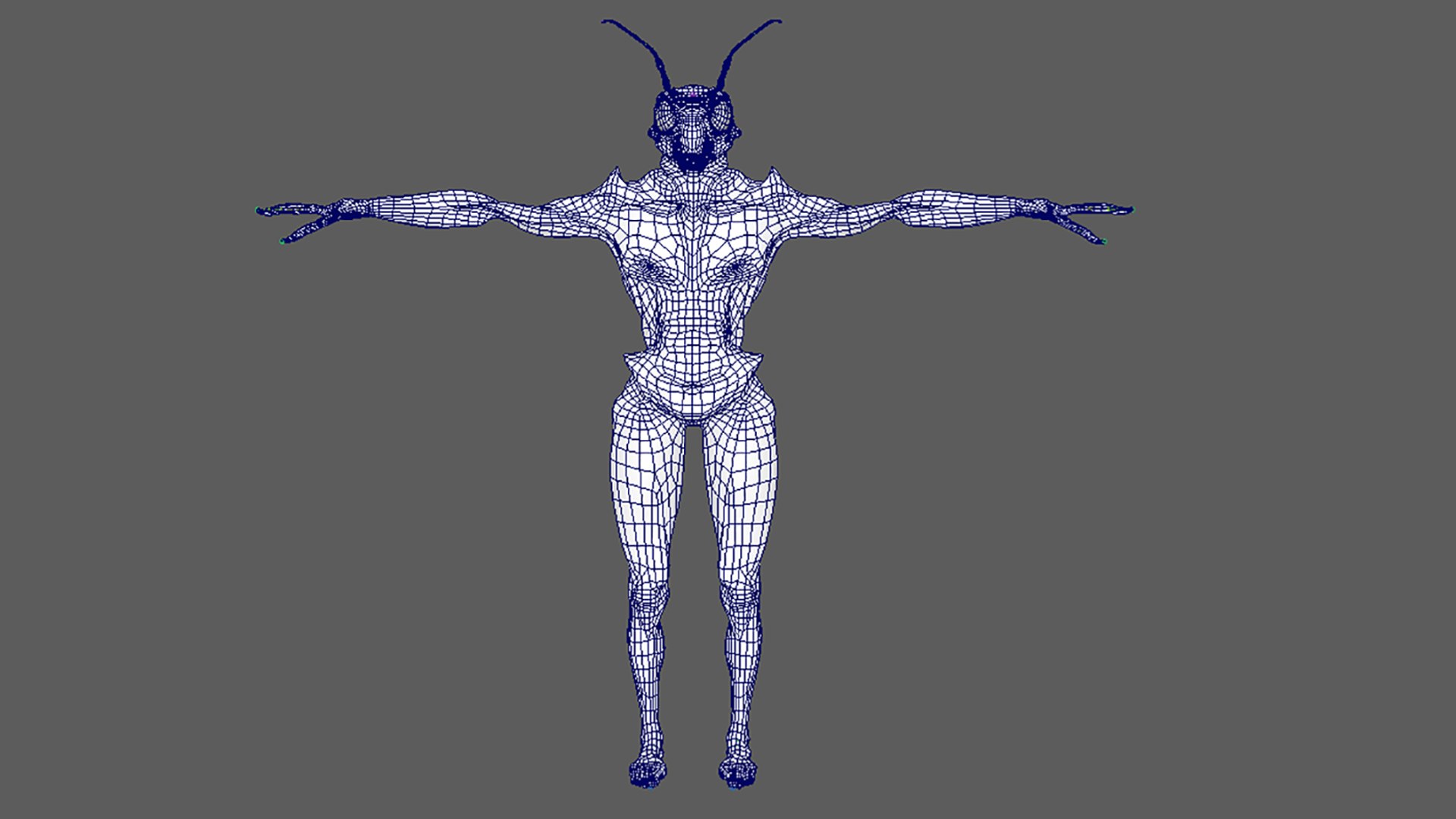 3D Wasp Man Monster - TurboSquid 1938393