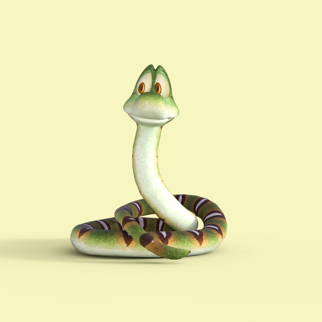 3D Toon Snake Rigged - TurboSquid 2017098