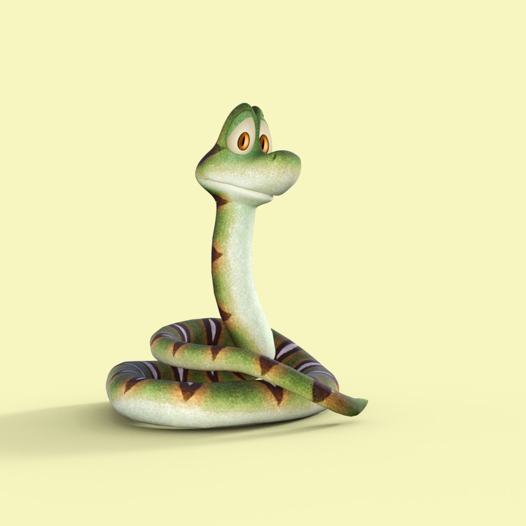 3D Toon Snake Rigged - TurboSquid 2017098