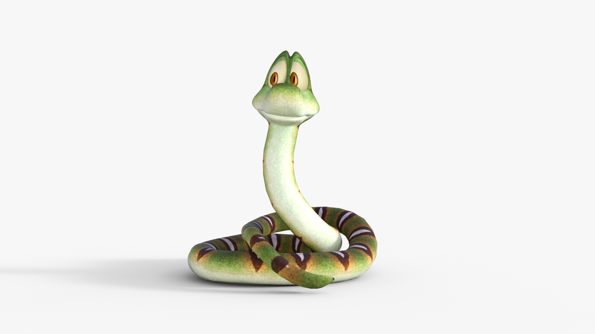 3D Toon Snake Rigged - TurboSquid 2017098