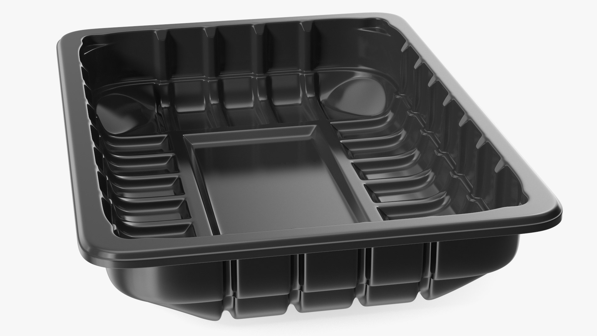 3D Black Plastic Food Container Without Lid 18x13cm - TurboSquid 1957828