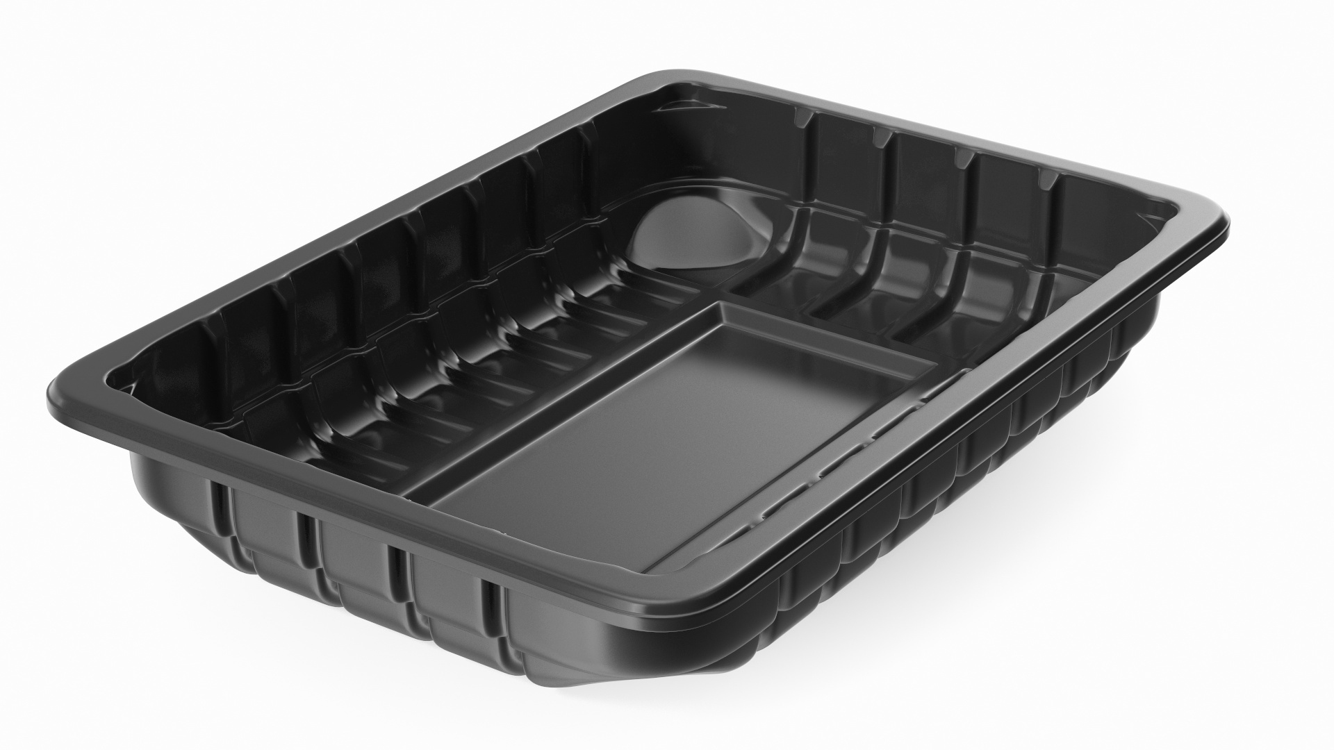 3D Black Plastic Food Container Without Lid 18x13cm - TurboSquid 1957828