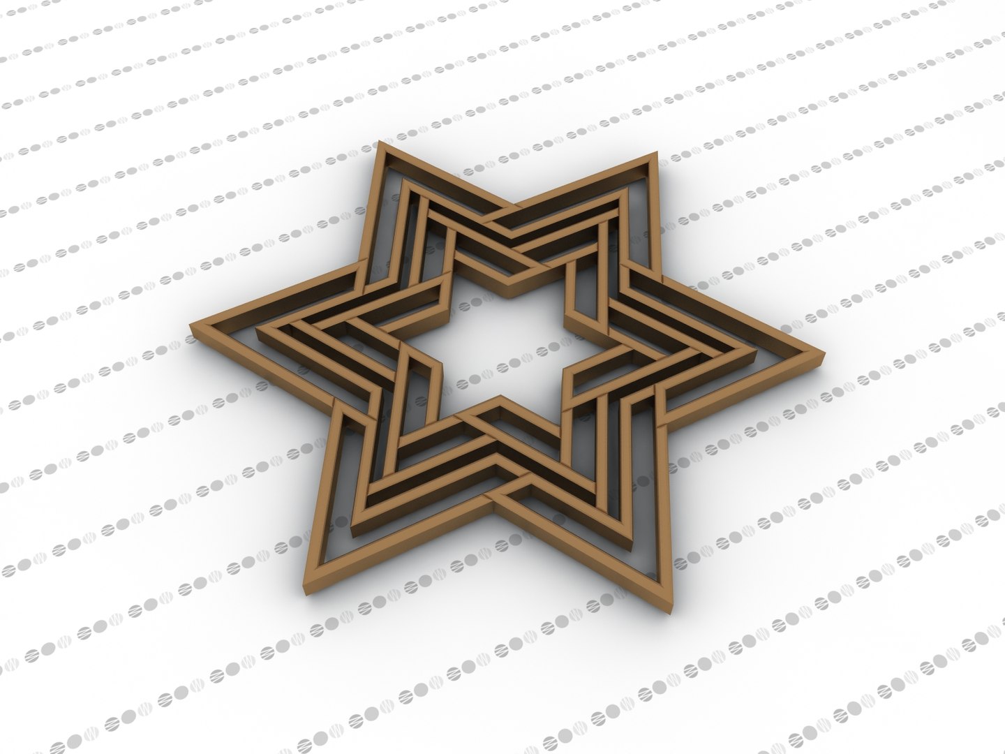 3D Star David Model - TurboSquid 1429446