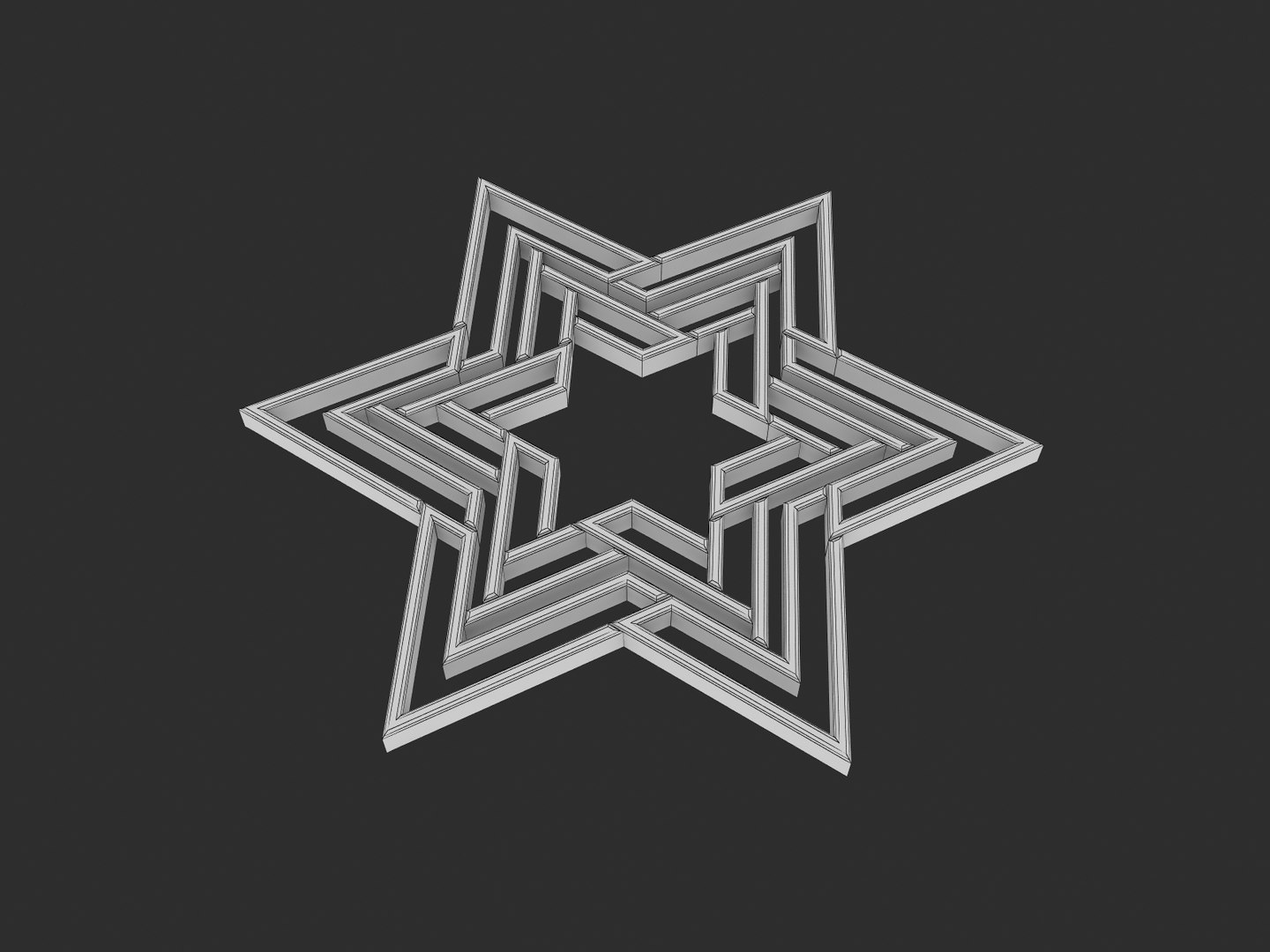 3D Star David Model - TurboSquid 1429446