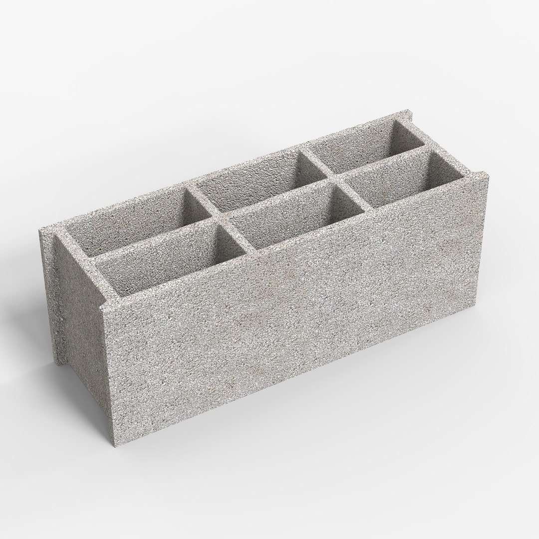 Cinderblock Model - TurboSquid 1274548