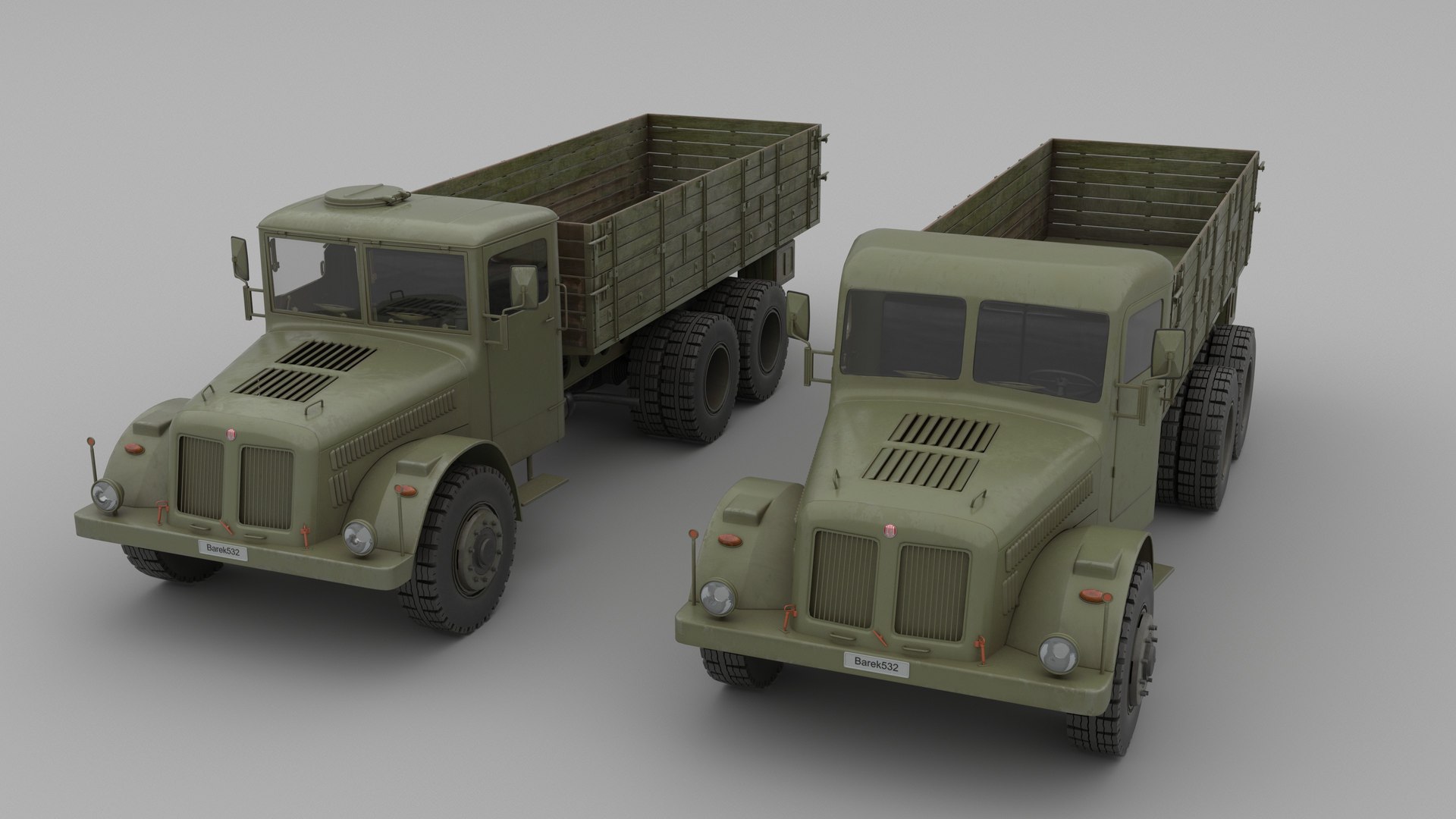 3D Tatra 111 pack-2cabins model - TurboSquid 2170363