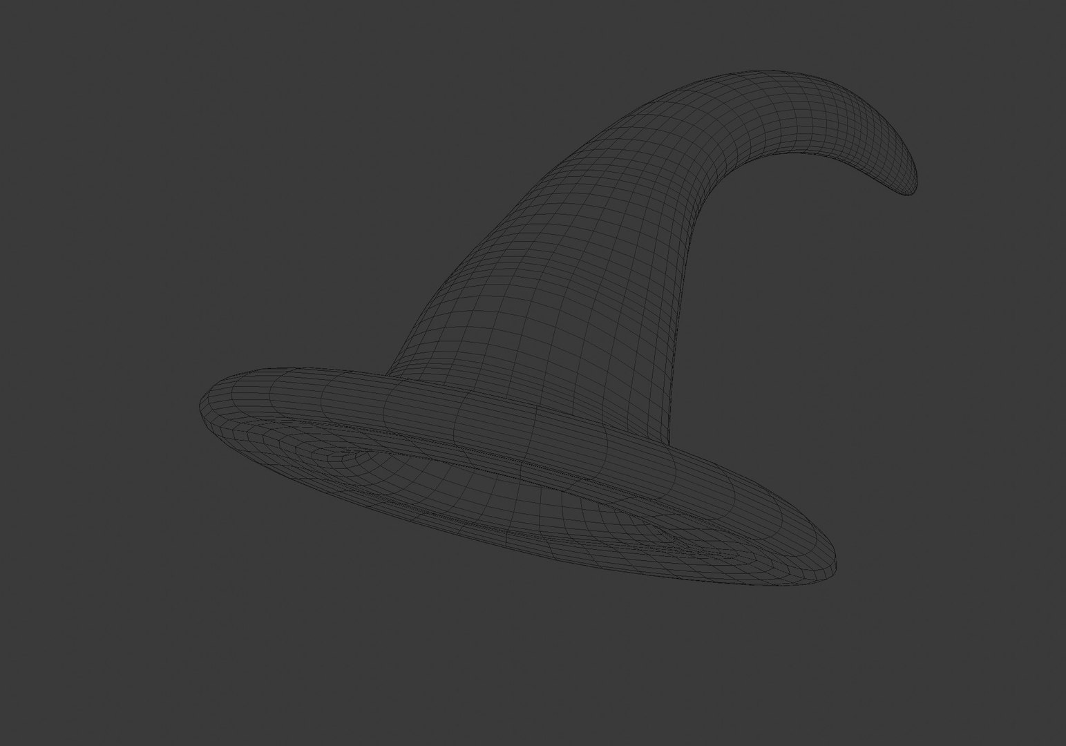 3D Model Black Wizard Hat - TurboSquid 1892057