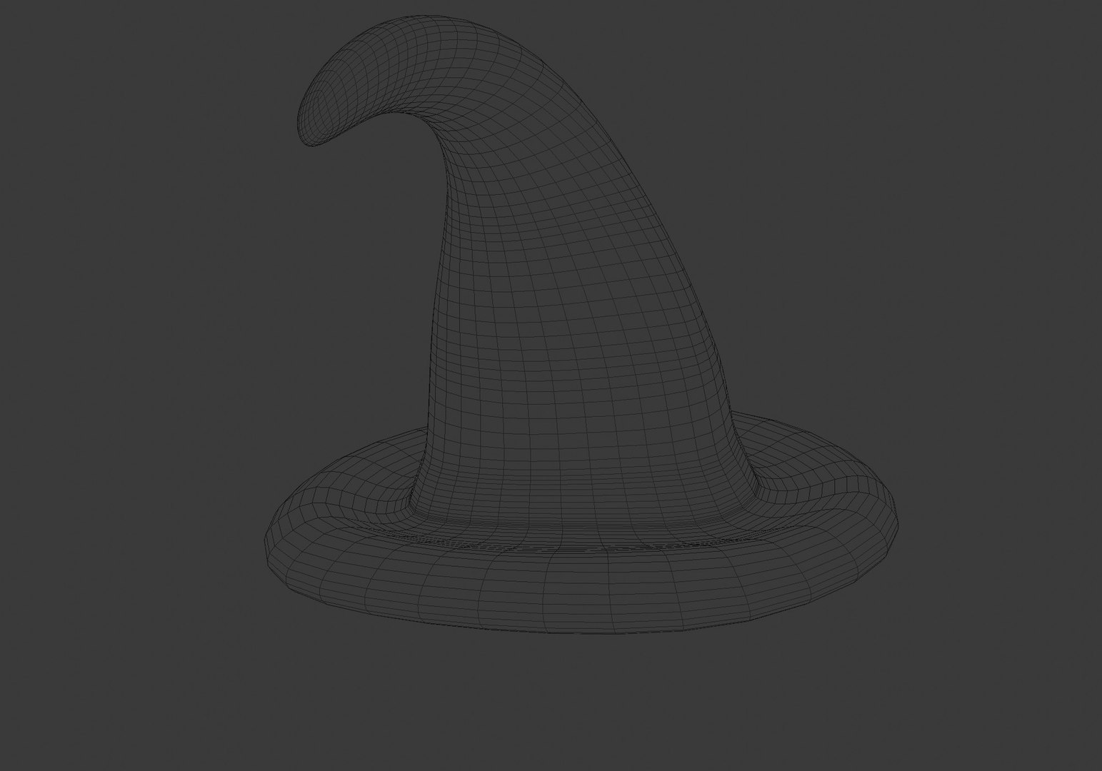 3D Model Black Wizard Hat - TurboSquid 1892057