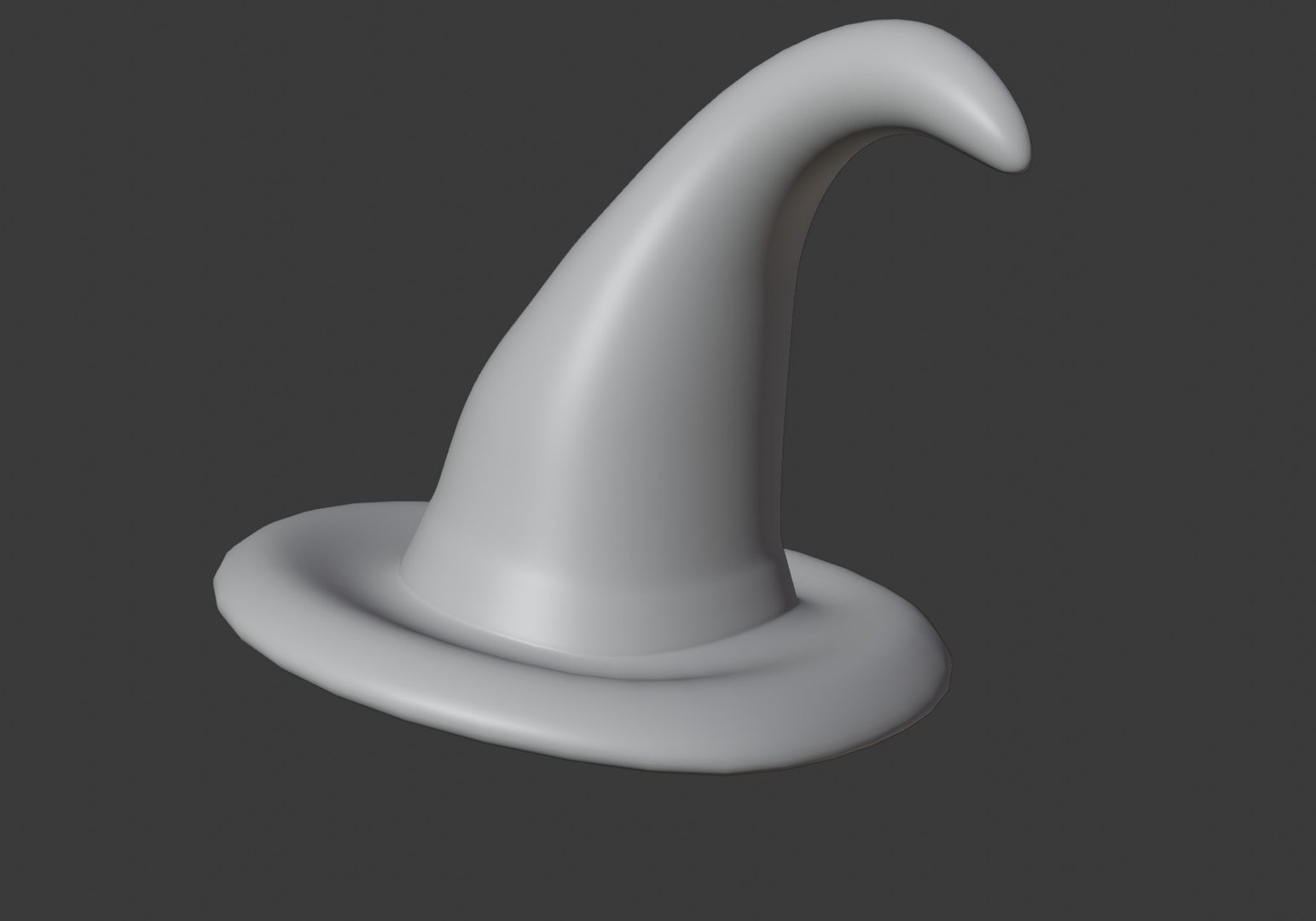 3D Model Black Wizard Hat - TurboSquid 1892057