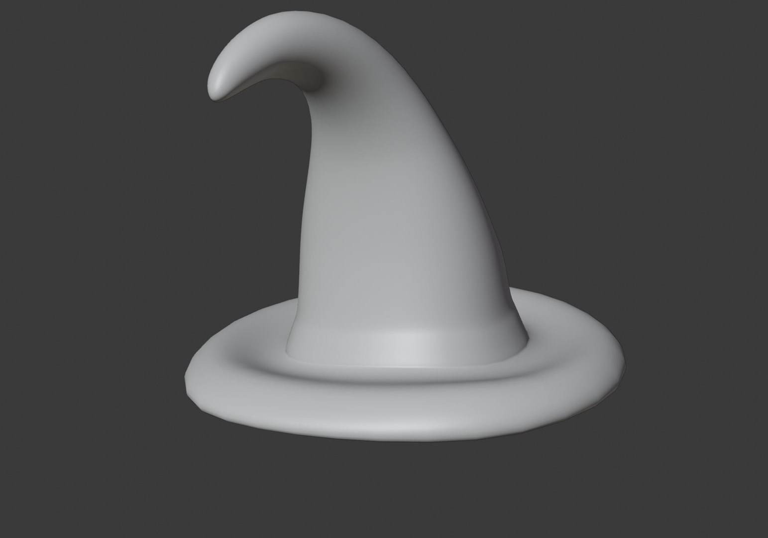 3D Model Black Wizard Hat - TurboSquid 1892057