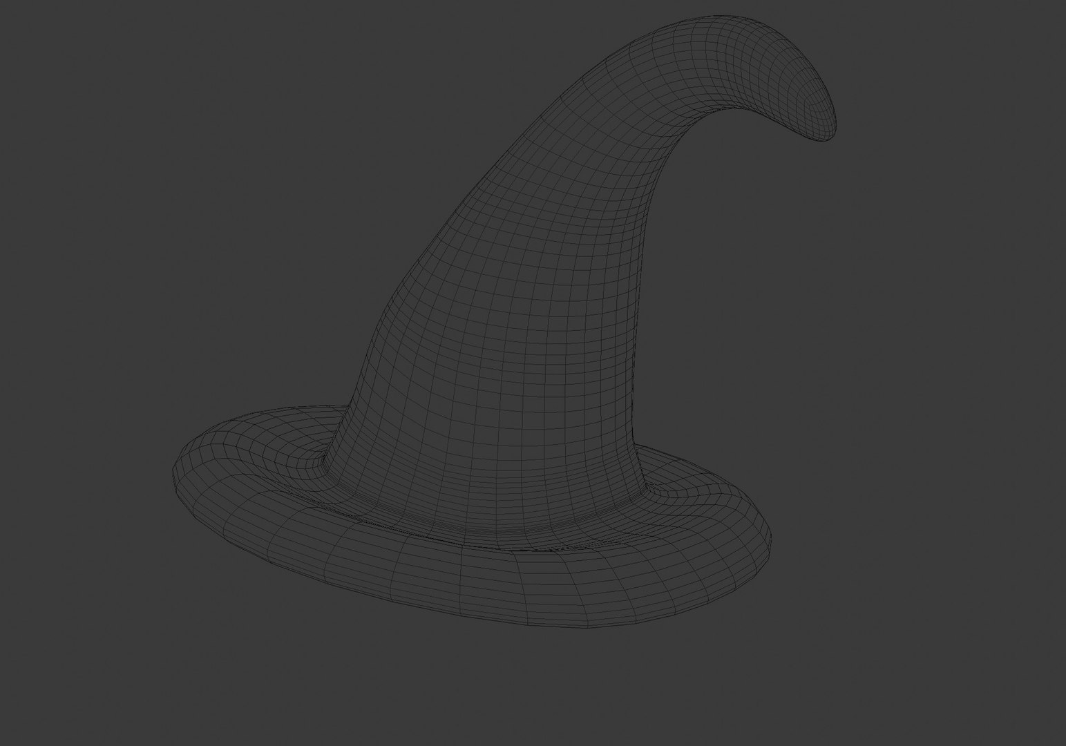 3D Model Black Wizard Hat - TurboSquid 1892057