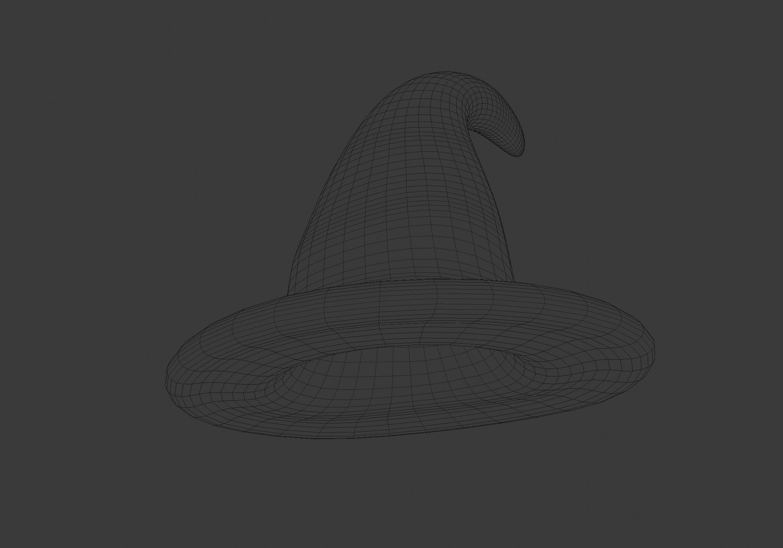 3D Model Black Wizard Hat - TurboSquid 1892057
