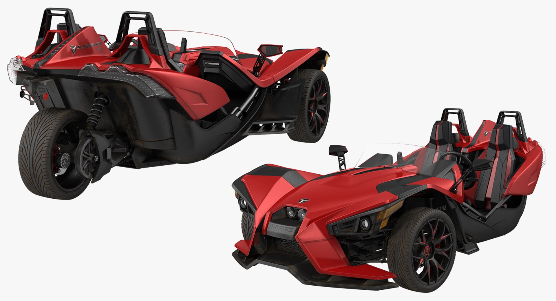 polaris slingshot trike red max