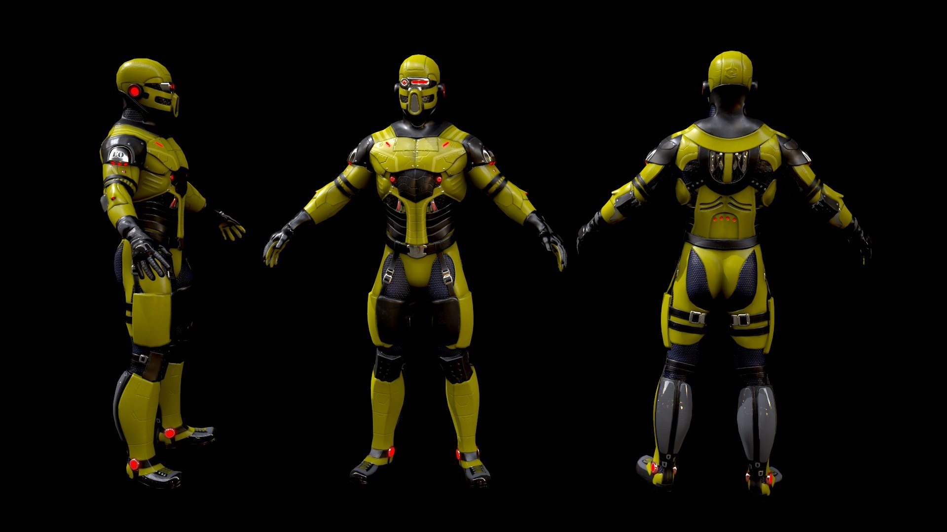 3D Sci-fi Character Model - TurboSquid 2011243