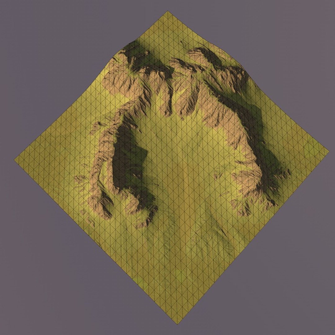 3d Mountain Games Maps Model