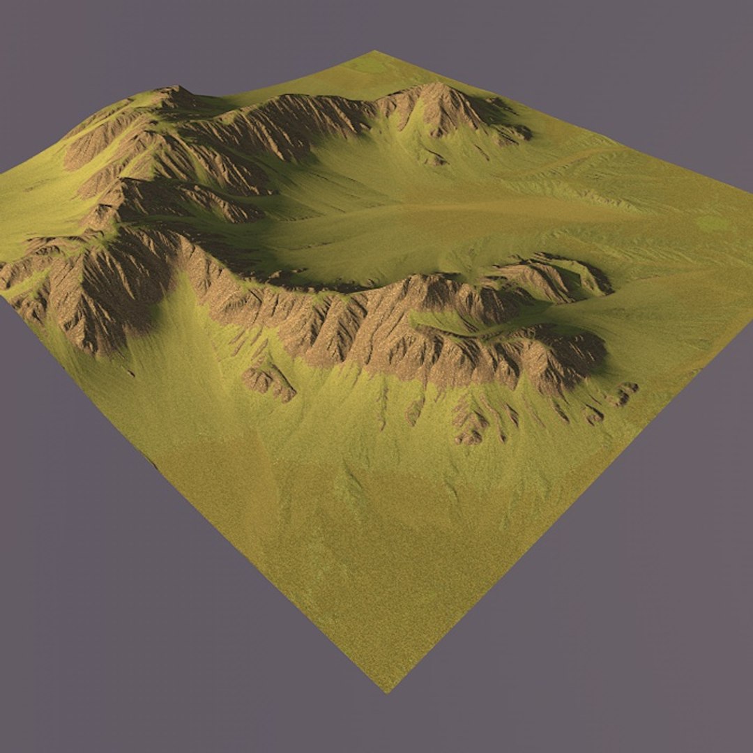 3d Mountain Games Maps Model