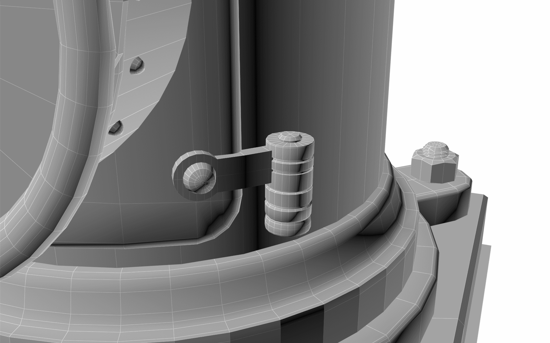 3D model french vertical boiler clock - TurboSquid 1211478
