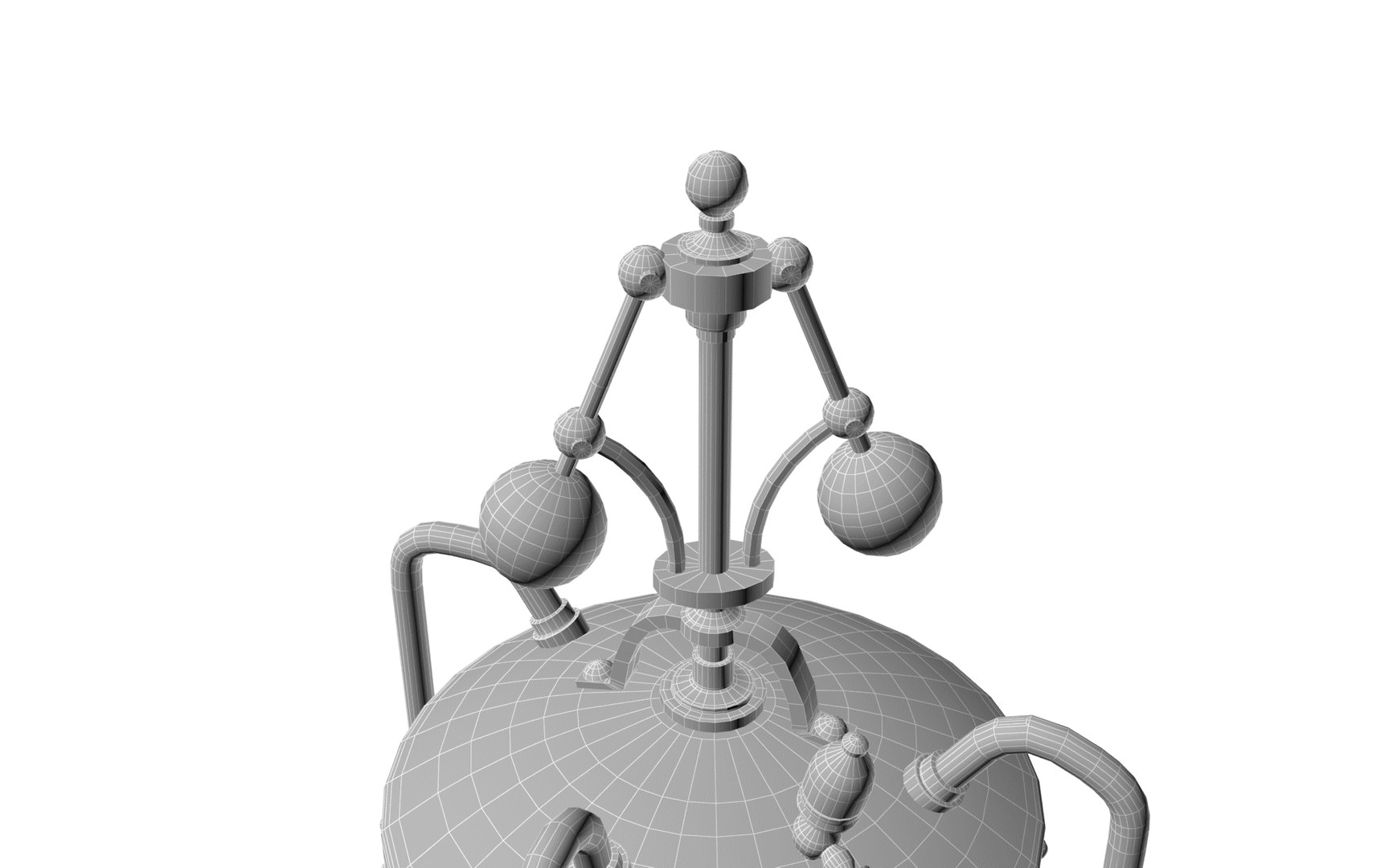 3D model french vertical boiler clock - TurboSquid 1211478