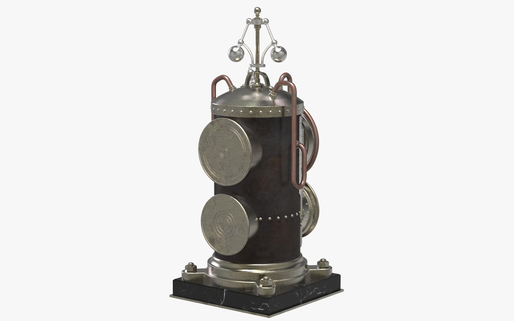 3D model french vertical boiler clock - TurboSquid 1211478