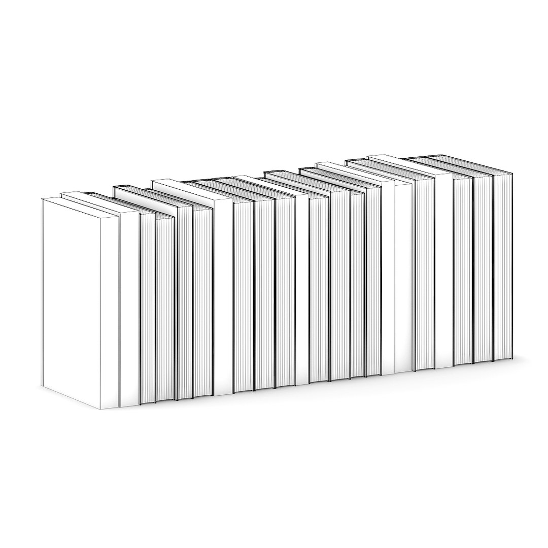 Softcover Guide Books 3d Model