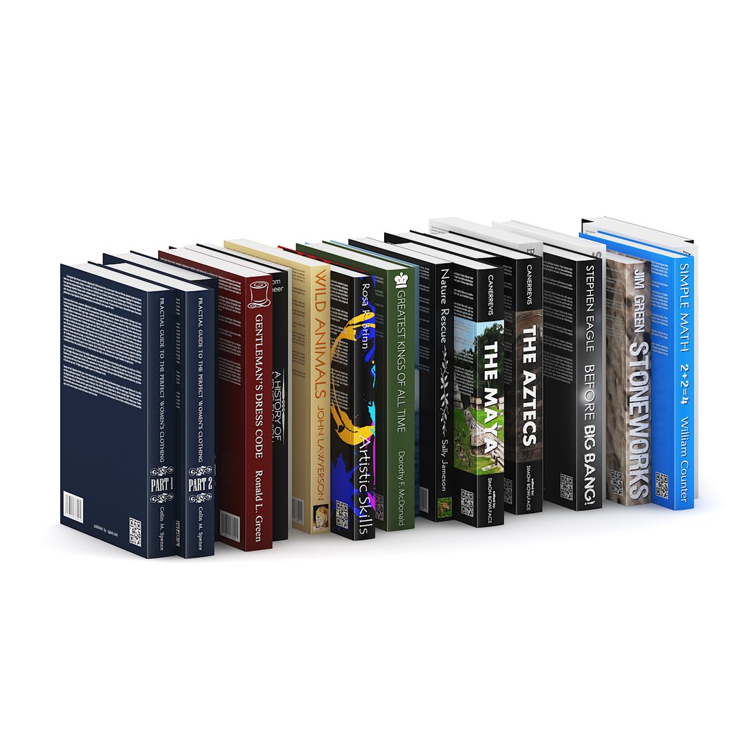 Softcover Guide Books 3d Model