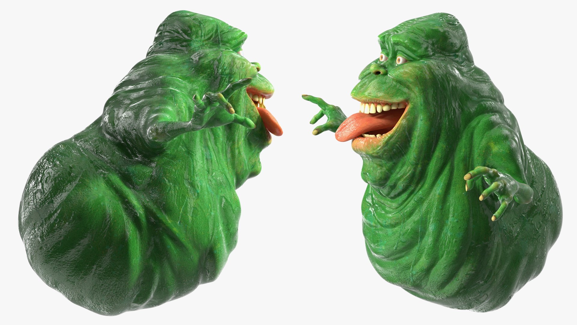 Slimer Ghost Character Rigged model - TurboSquid 2046436