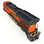 3d Railway Ge Locomotive Train Model
