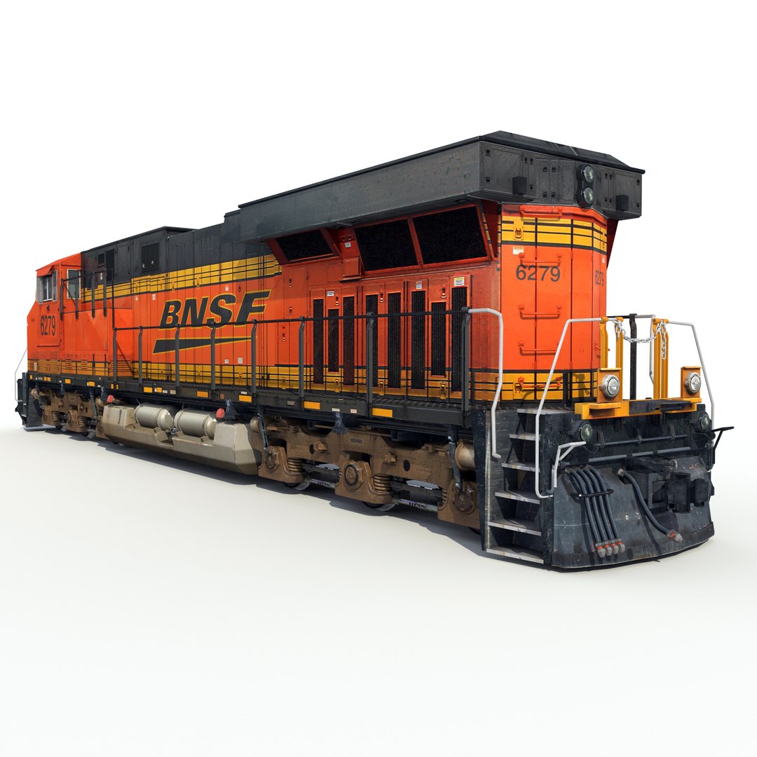 3d Railway Ge Locomotive Train Model