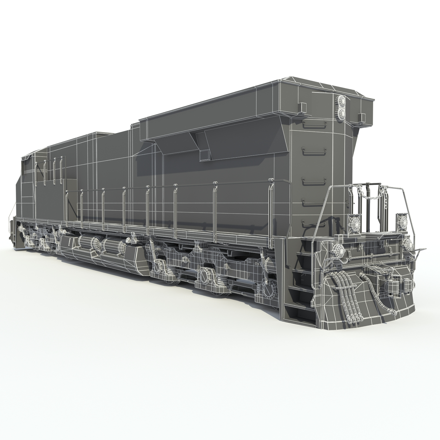 modelo 3d Locomotora GE ES44 - TurboSquid 735355