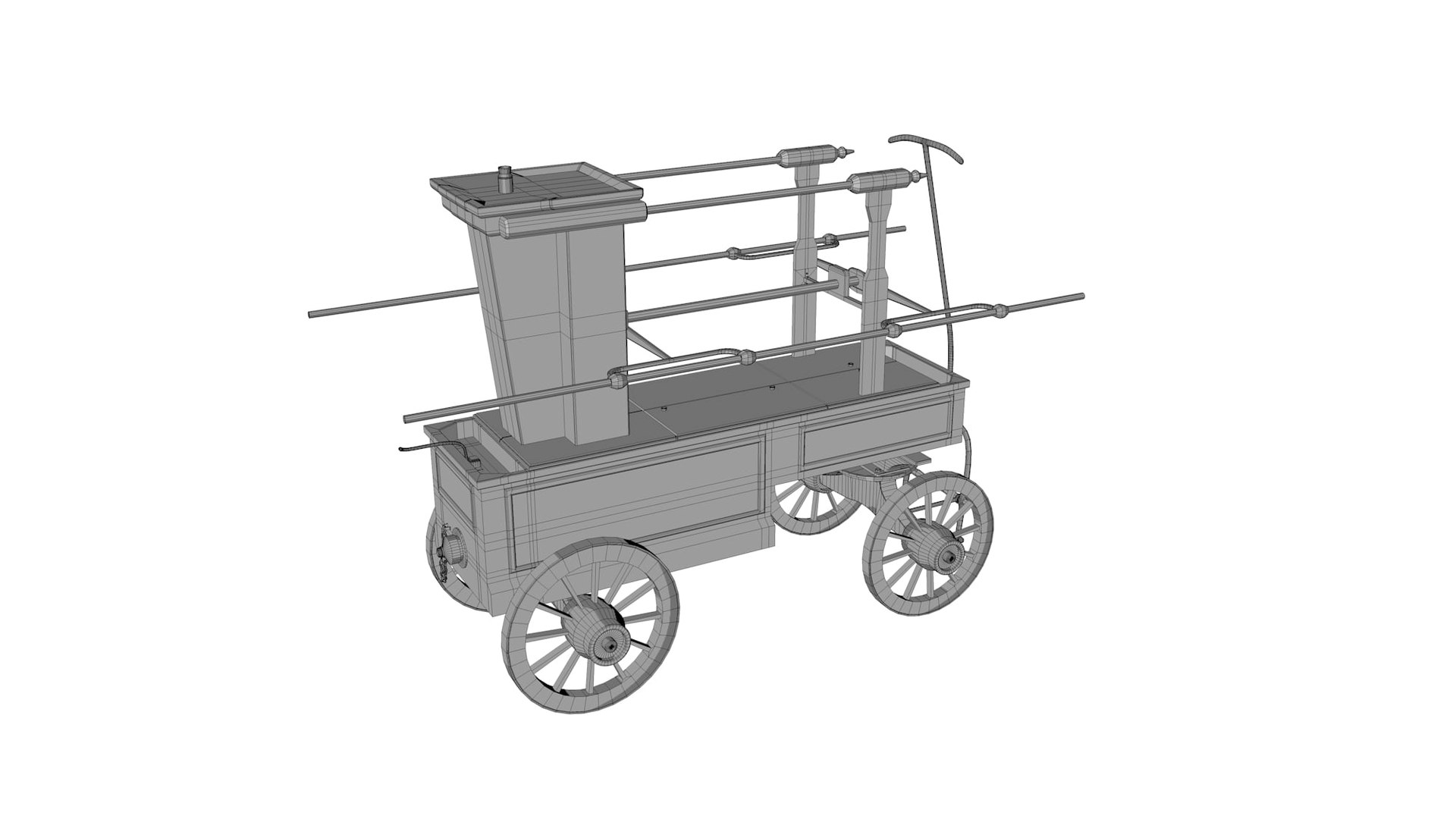 3D Wooden Fire Engine - TurboSquid 1839881