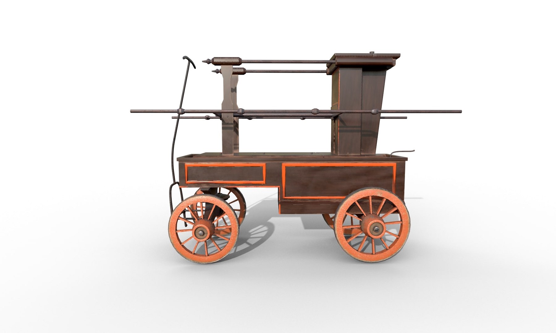 3D Wooden Fire Engine - TurboSquid 1839881