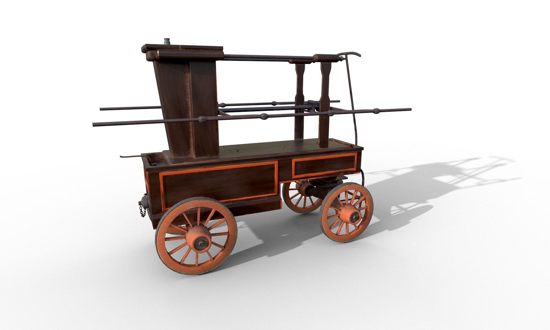 3D Wooden Fire Engine - TurboSquid 1839881