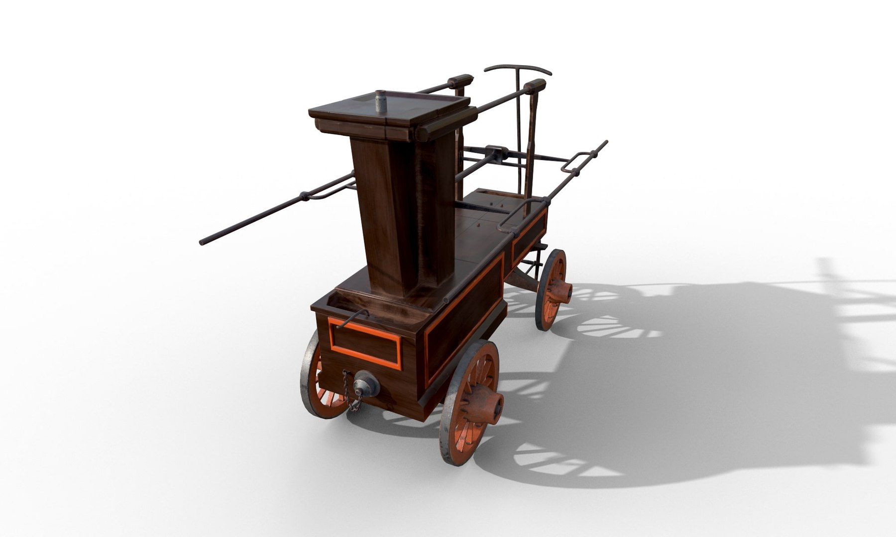 3D Wooden Fire Engine - TurboSquid 1839881