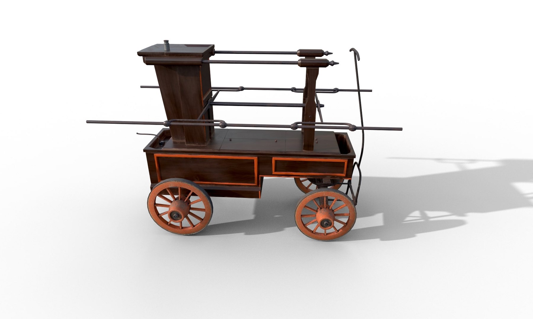 3D Wooden Fire Engine - TurboSquid 1839881