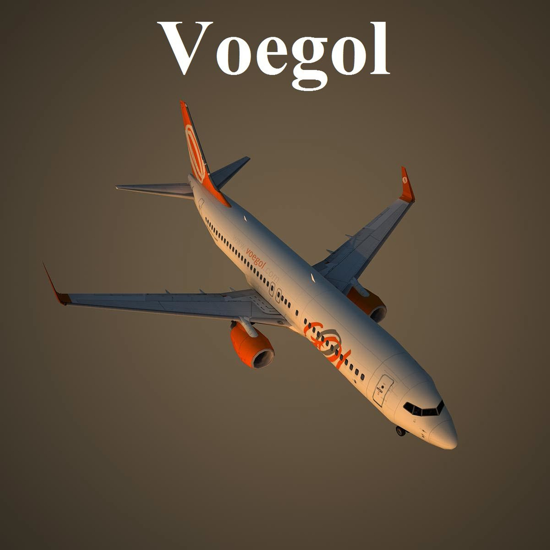 3d Boeing 737-800 Gol Model