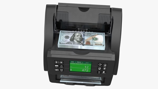 3D currency counter dollar bills model - TurboSquid 1466036