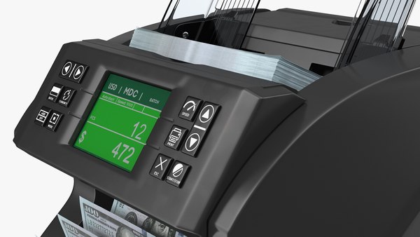 3D currency counter dollar bills model - TurboSquid 1466036