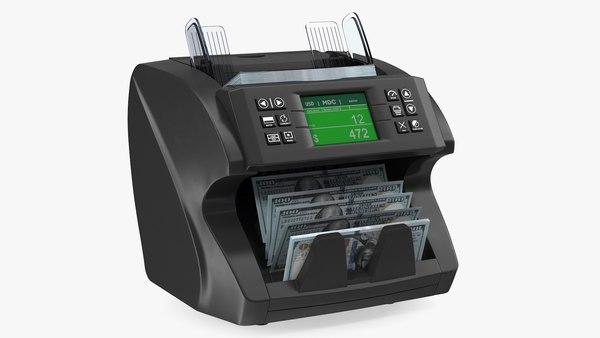 3D currency counter dollar bills model - TurboSquid 1466036