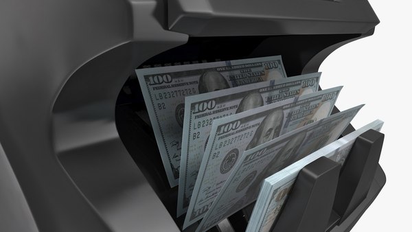 3D currency counter dollar bills model - TurboSquid 1466036